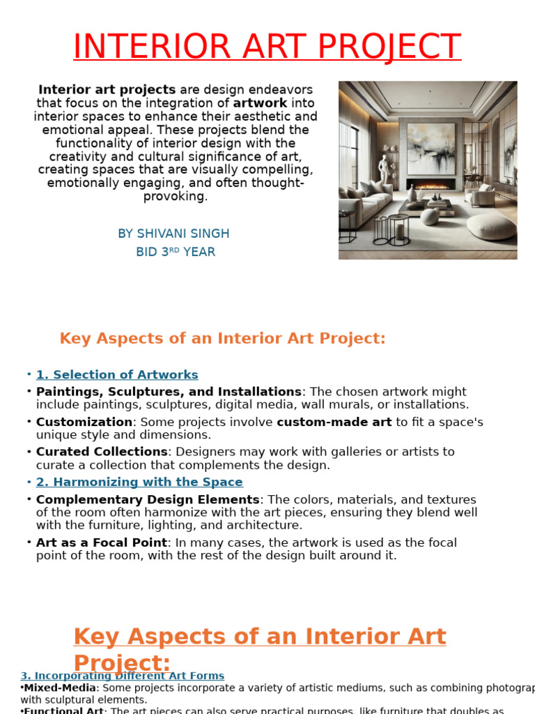 Interior Art Project | PDF | Paintings | Interior Design