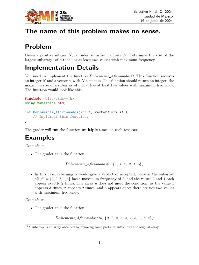 Max Subarray with Dual Frequencies | PDF | Function (Mathematics ...