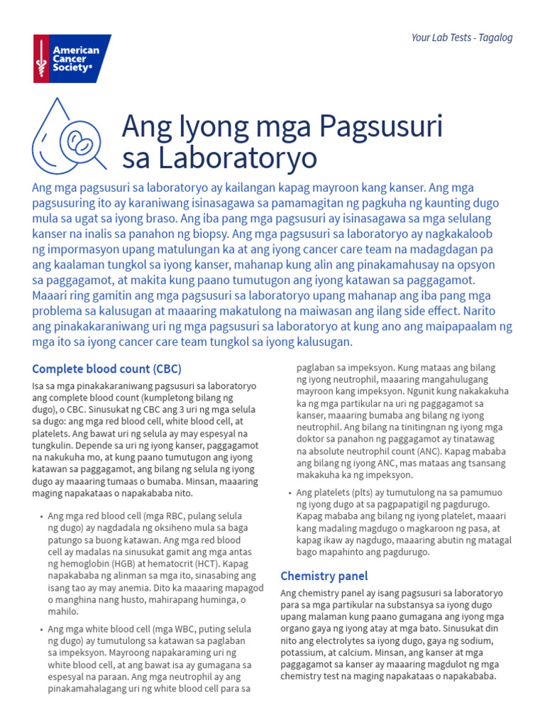 Your Lab Tests | PDF