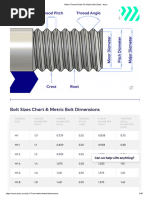 Bolt and Spanner Size Chart | PDF