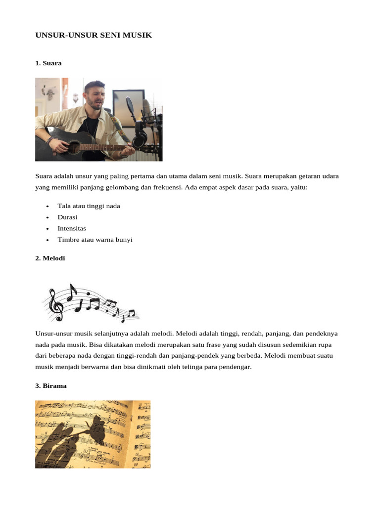 Unsur Utama dalam Seni Musik | PDF