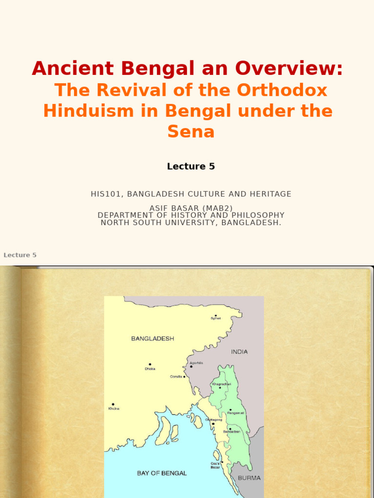 His 101 Lecture 5 Ancient Bengal-Sena | PDF | Bengal | South Asia