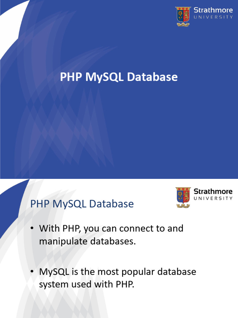 7 PHP MYSQL Database_230417_115430 | PDF | Databases | Programming Paradigms
