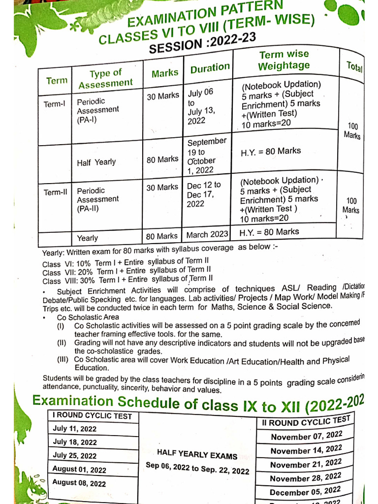 sarthak and saksham date sheet(1) | PDF