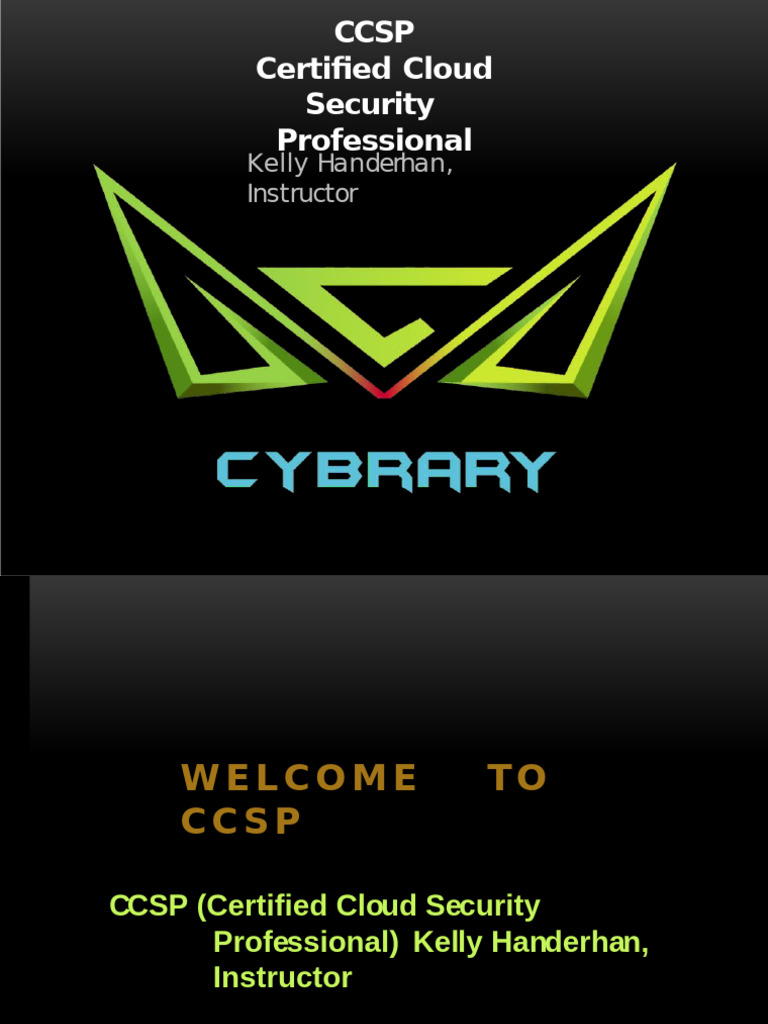 CCSP Cloud Slides | PDF | Cloud Computing | Software As A Service