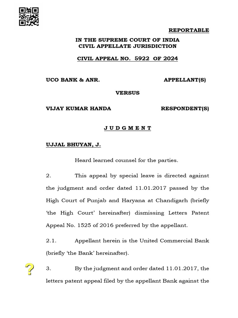 Reportable in The Supreme Court of India Civil Appellate Jurisdiction ...