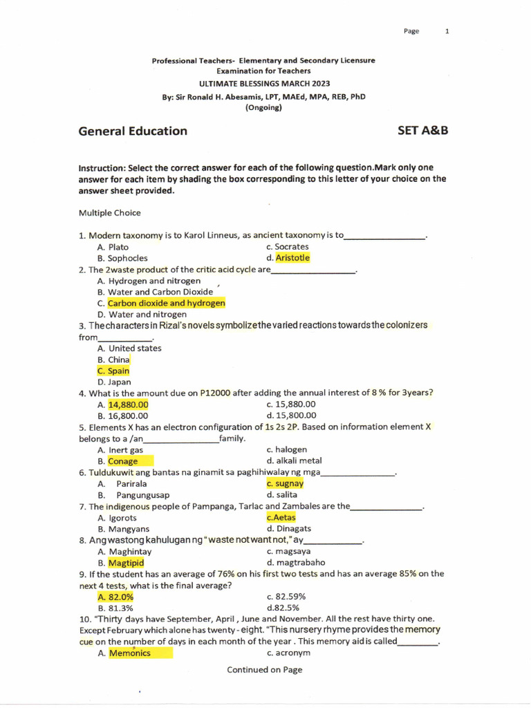 General Education | PDF