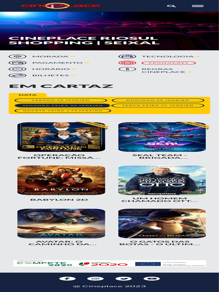 Cineplace Riosul Shopping Seixal - Cineplace | PDF