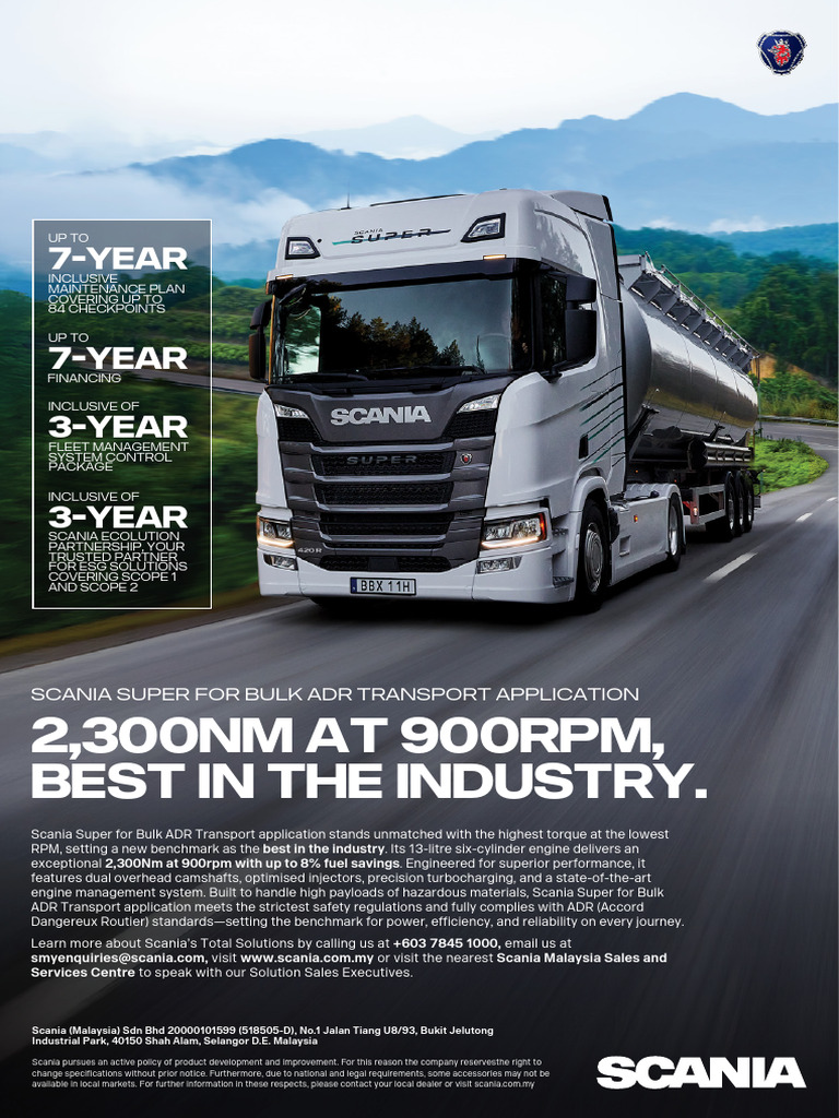 Scania Super: Leading ADR Bulk Transport | PDF