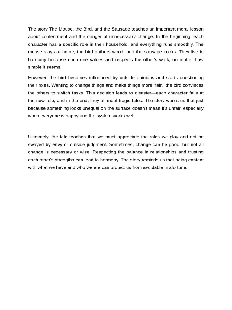 The Story The Mouse | PDF