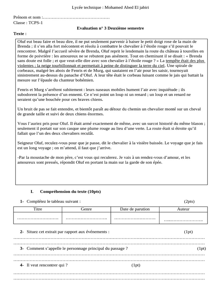 Evalu Incomplet | PDF