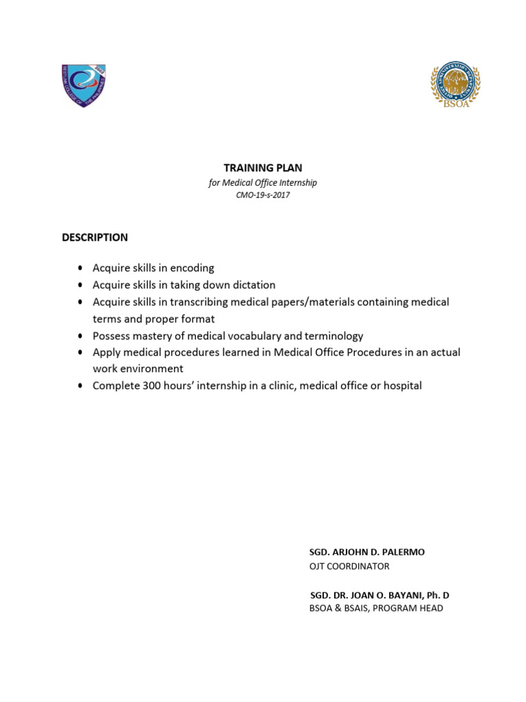 OJT Head Office Training Plans | PDF | Cognitive Science | Learning