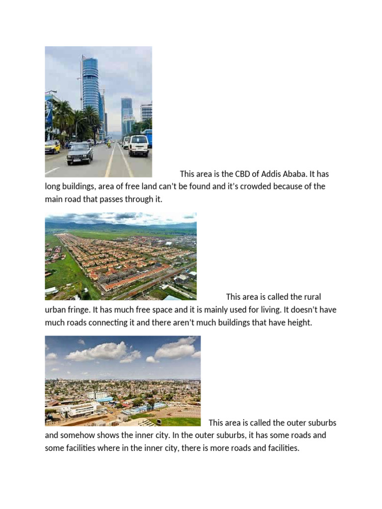 This Area Is The CBD of Addis Ababa | PDF