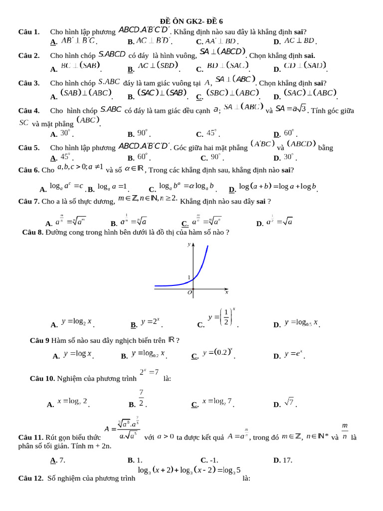 GK2 - Đề6chue | PDF