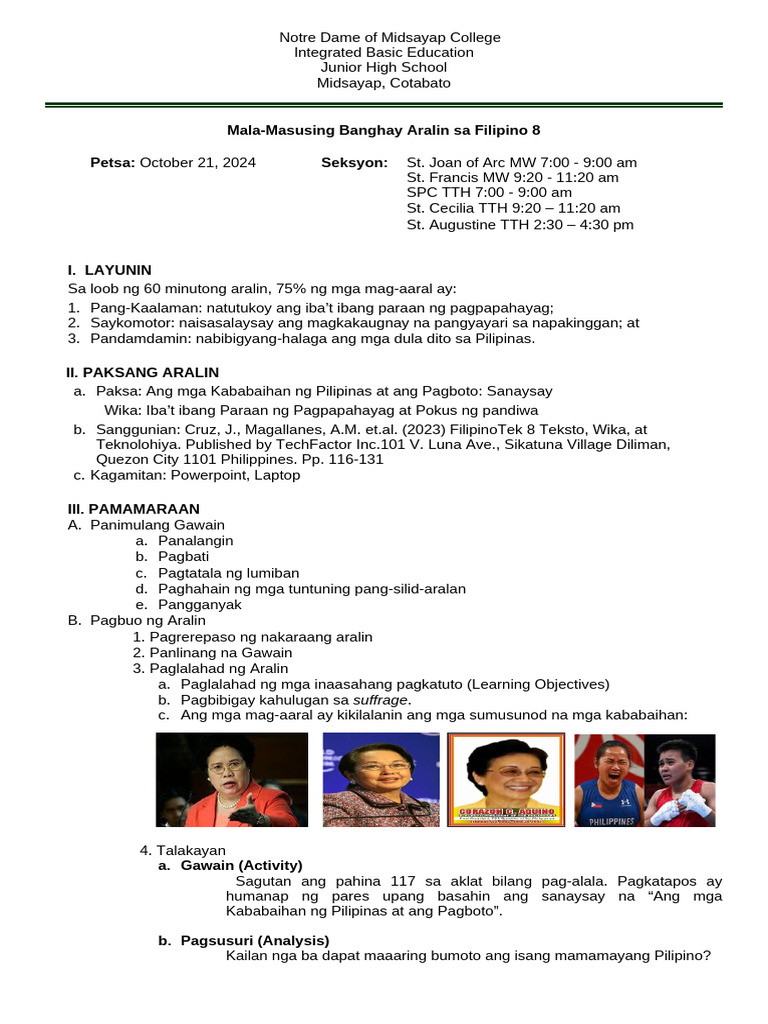 Lesson Plan | PDF