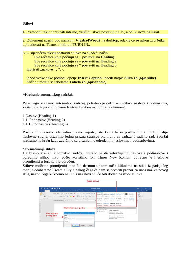 Vjezba 4 Word 2 | PDF