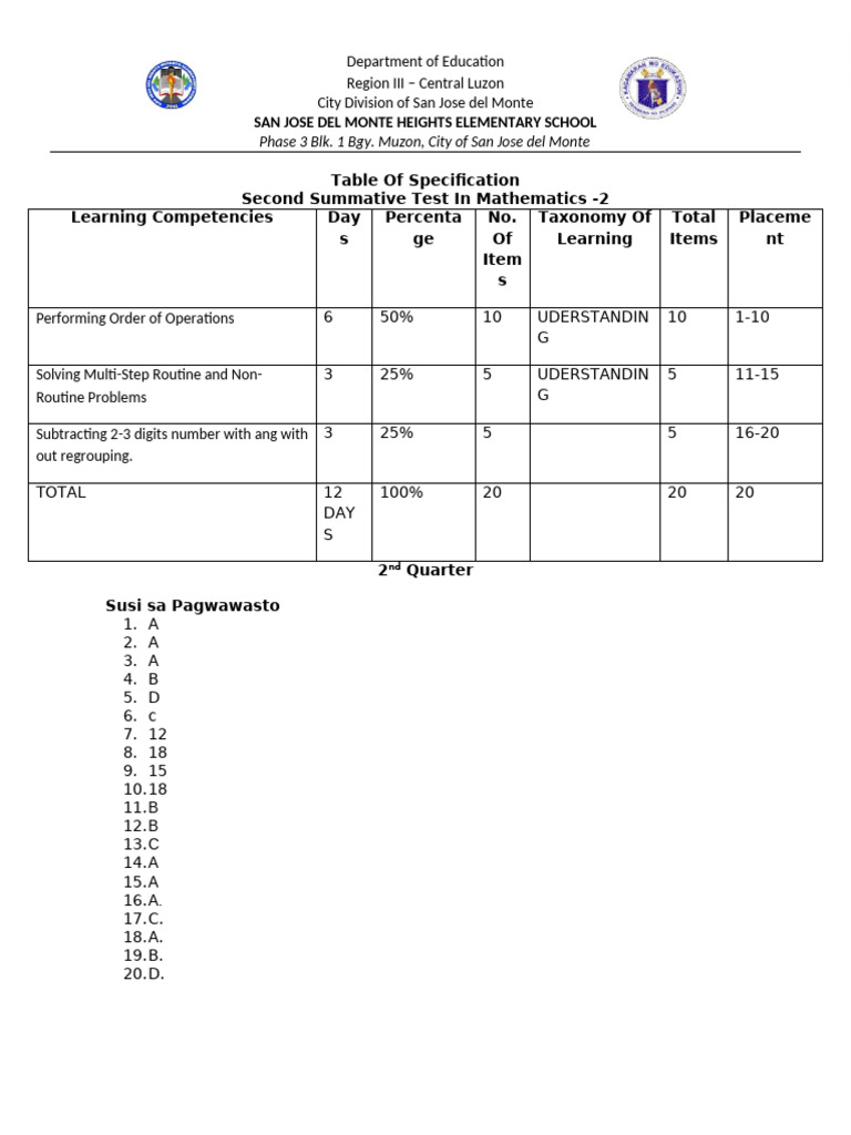 2nd-summative-math-q2 | PDF
