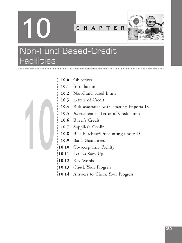 Overview of Non-Fund Based Facilities | PDF | Letter Of Credit | Trade