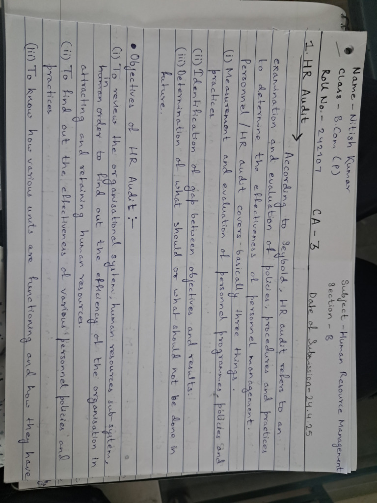 Hrm assignment | PDF