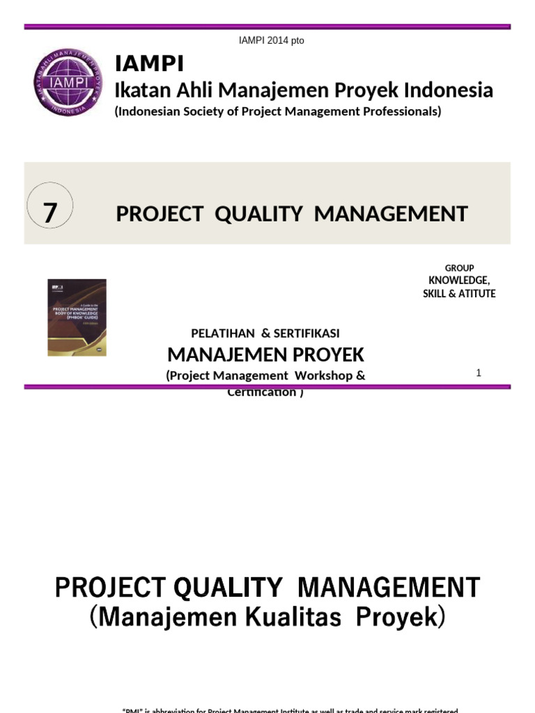 Project Quality Iampi PDF | PDF | Standard Deviation | Six Sigma