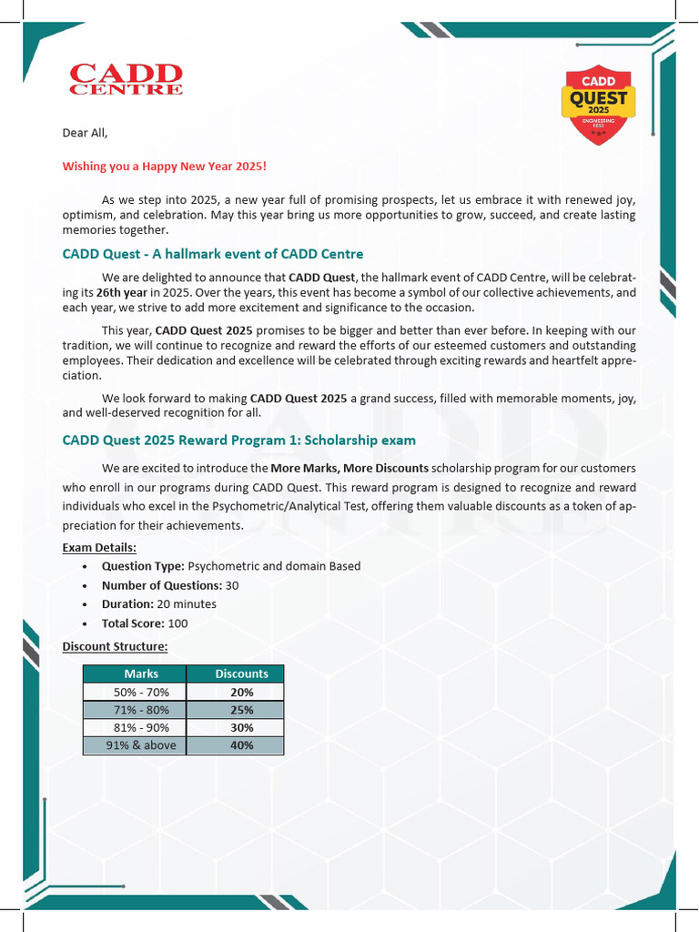 CADD QUEST'25 - White - Paper | PDF | Computer Aided Design