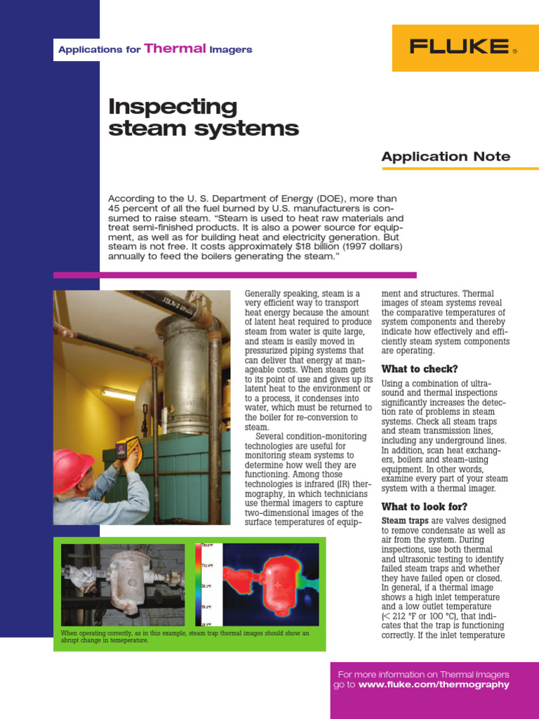 Inspecting Steam Systems | PDF | Steam | Thermography