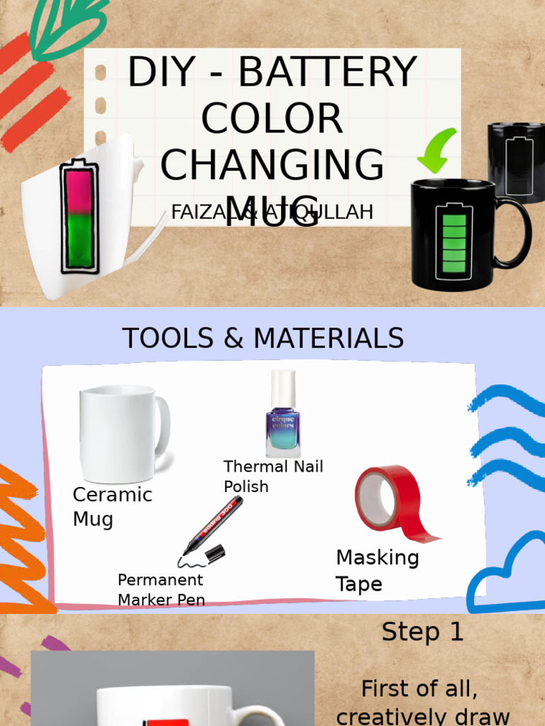 DIY Color Changing Battery Mug | PDF
