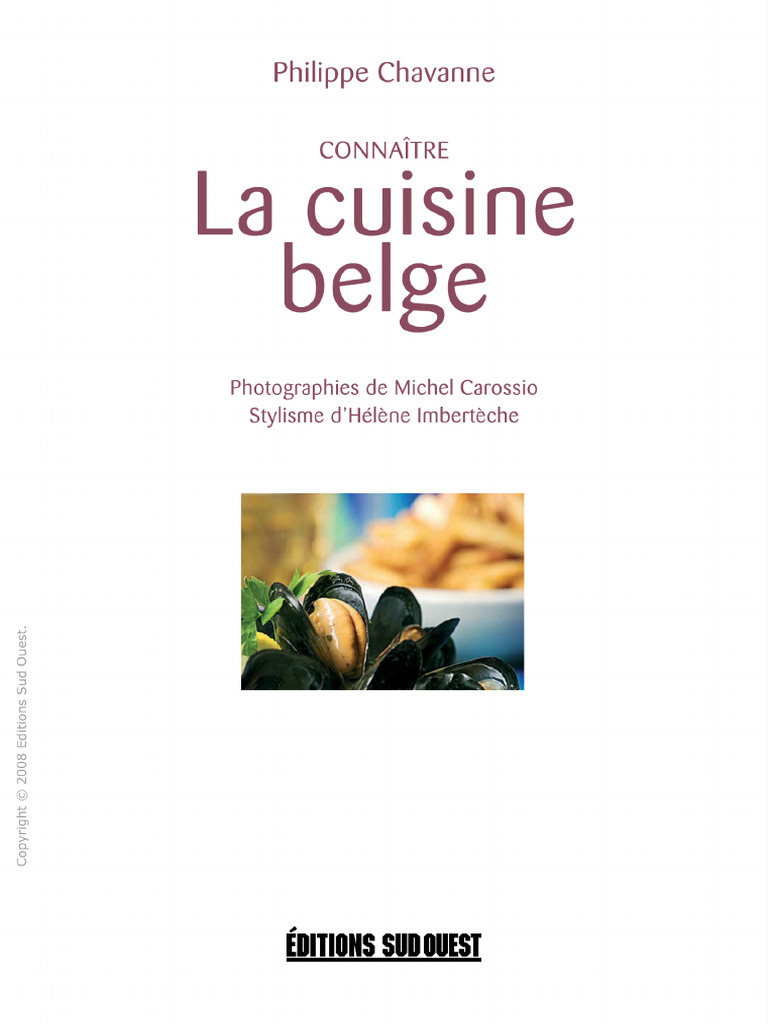 Connaitre La Cuisine Belge | PDF
