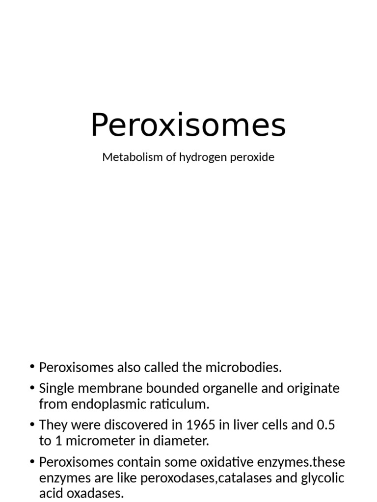 Peroxisomes-WPS Office | PDF