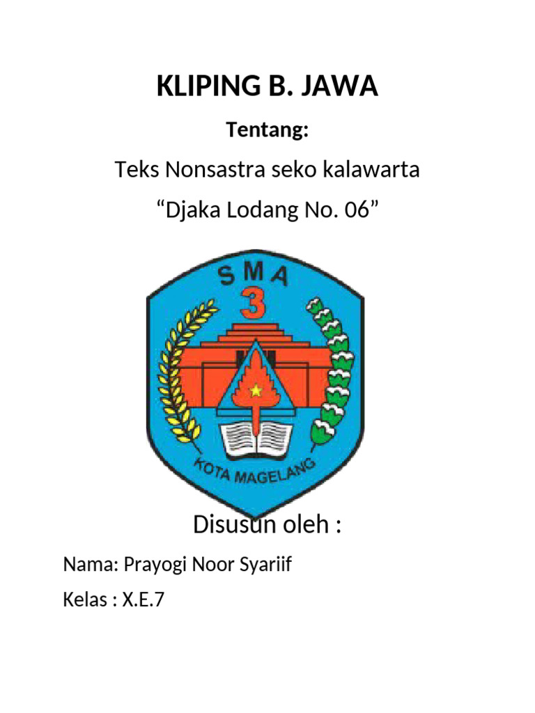 Kliping B.jawa | PDF