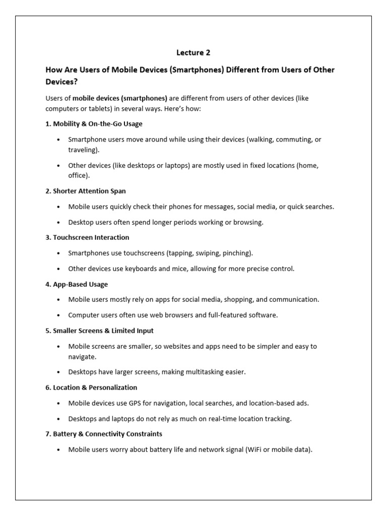 Mobile Computing Lecture 2 Pdf Mobile App Smartphone