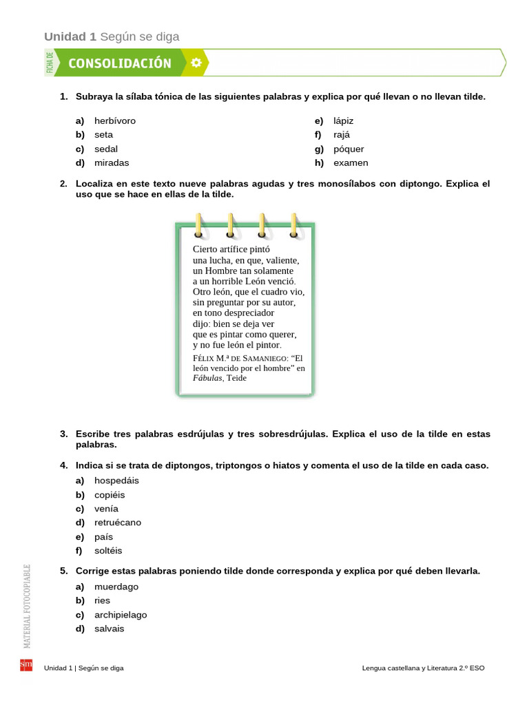Ejercicios Acentos | PDF