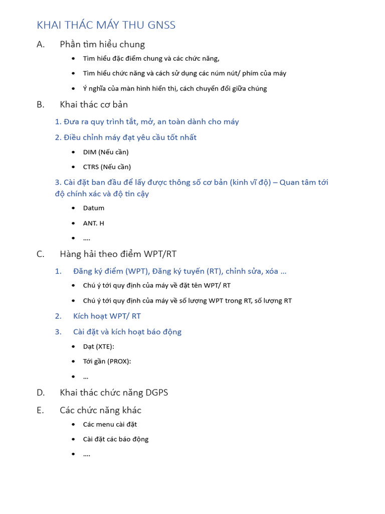 GPS Practice Outline | PDF
