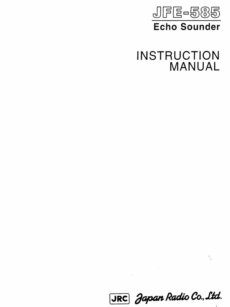 JFE 582 585 Instruction Manual | PDF | Switch | Alternating Current
