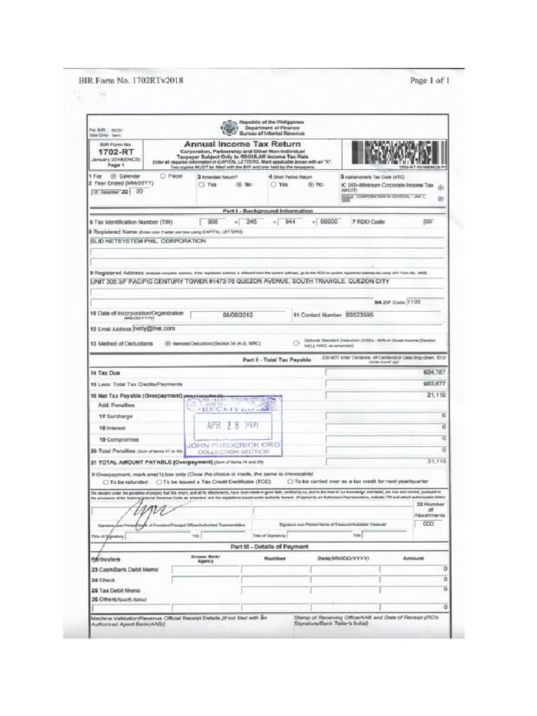 Afs-Itr 2020-2019 | PDF
