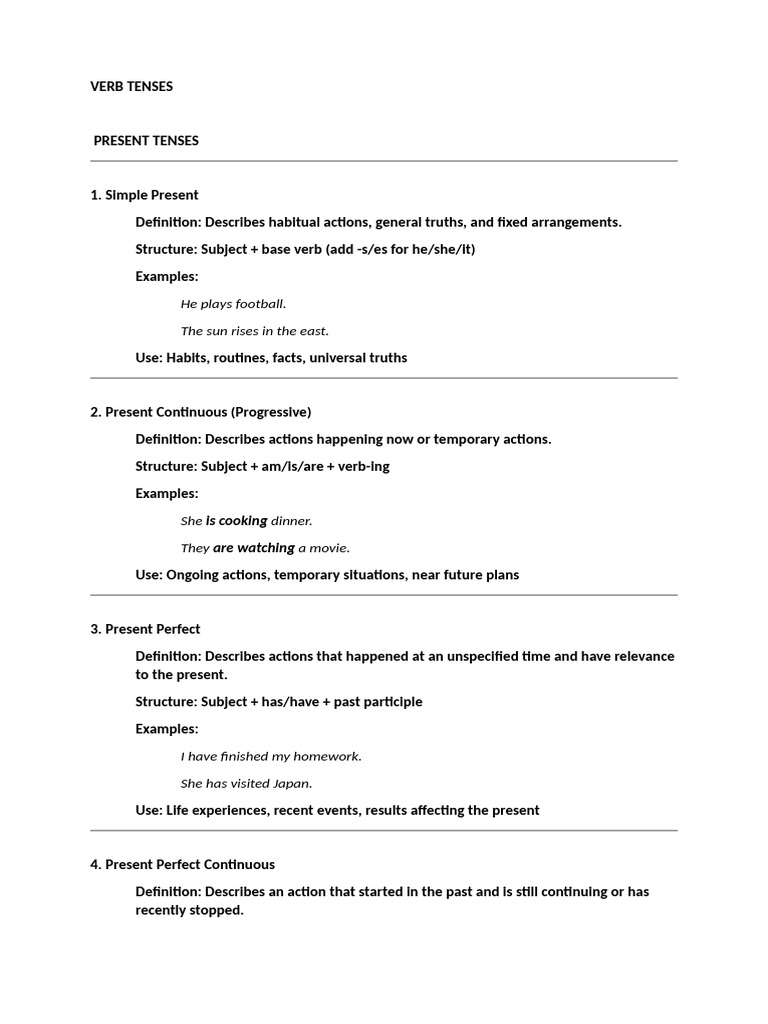 Verb-Tenses-Quiz-Worksheet-CoEd-Copy | PDF | Perfect (Grammar ...
