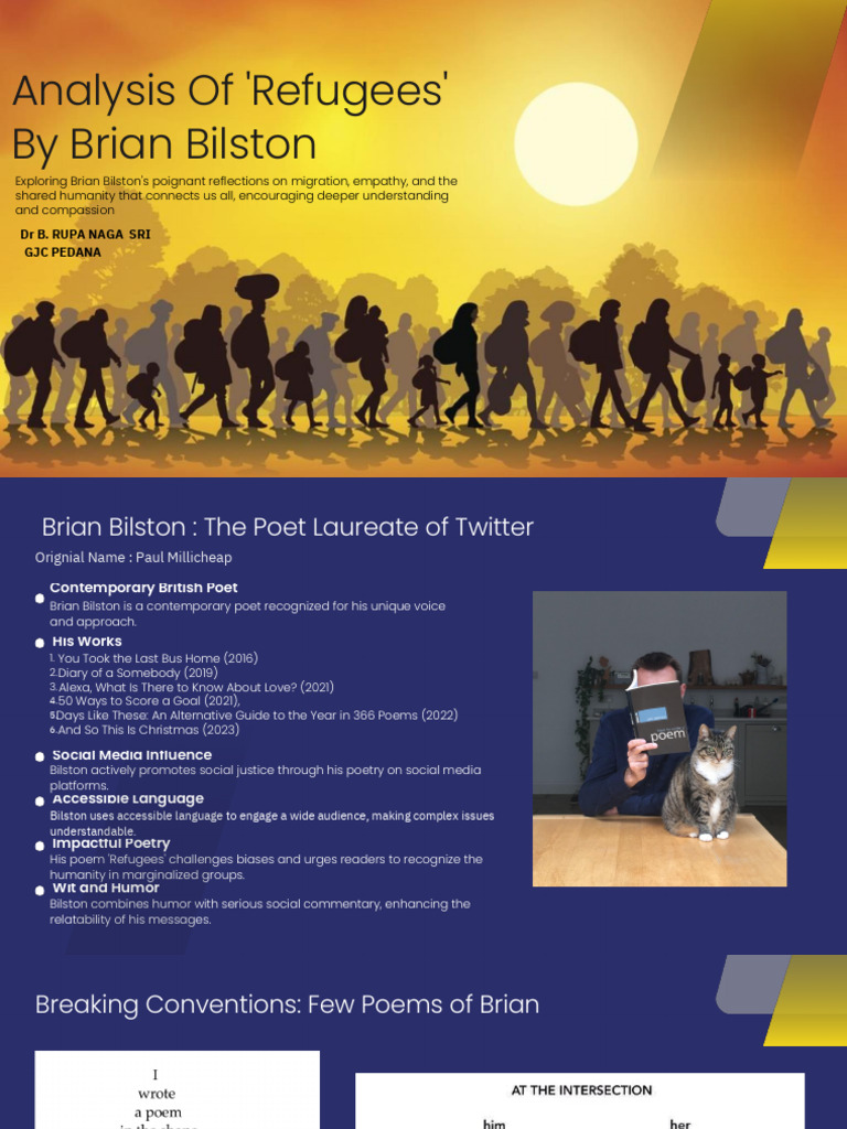 Analysis of 'Refugees' by Brian Bilston - BY - Dr. B. Rupa | PDF ...