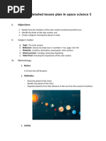 4th Grade Solar System Lesson Plan | PDF | Lesson Plan | Planets