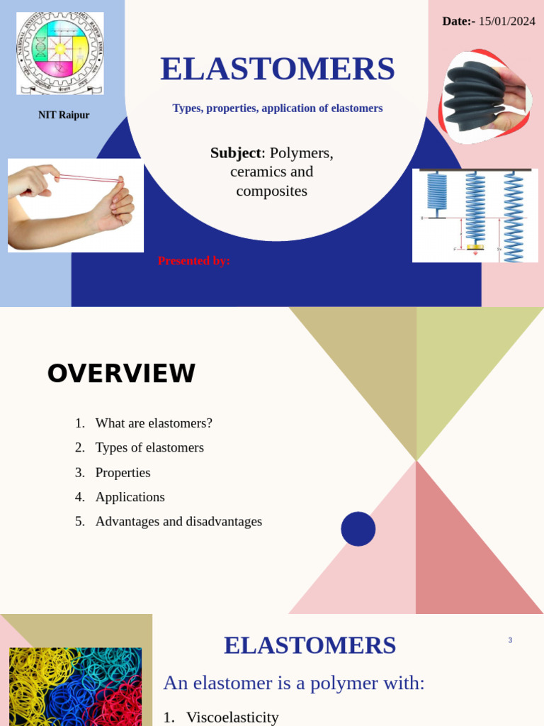 Elastomers (Types, Properties, Applications) 1 | PDF | Natural Rubber ...