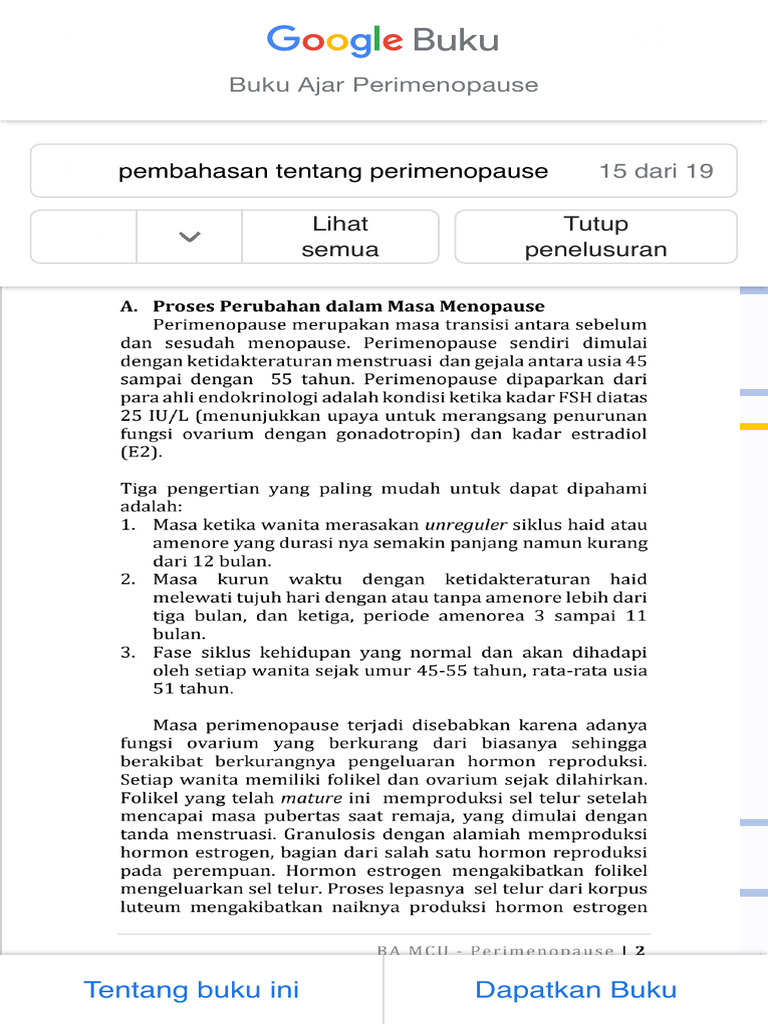 Buku Ajar Perimenopause - Putu Arik Herliawati, S.TR - Keb., M.keb., Ismiati, S.ST., M.keb ...