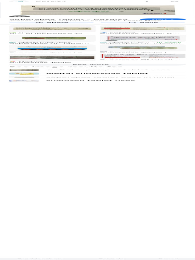 Superspas Tablet Uses - Google Search | PDF