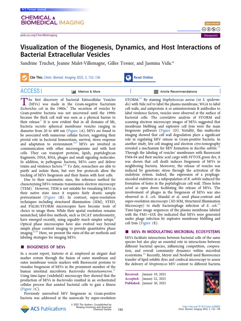 Truchet Et Al 2025 Visualization of The Biogenesis Dynamics and Host ...