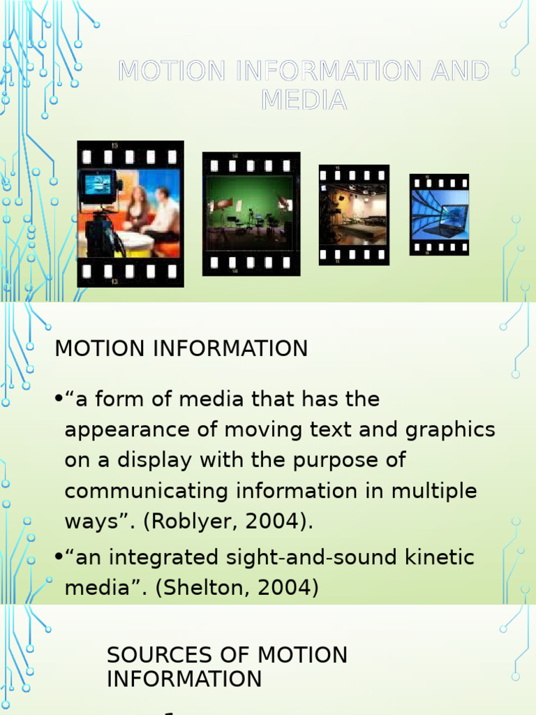 7 8. Motion Manipulative and Multi Media and Information | PDF ...