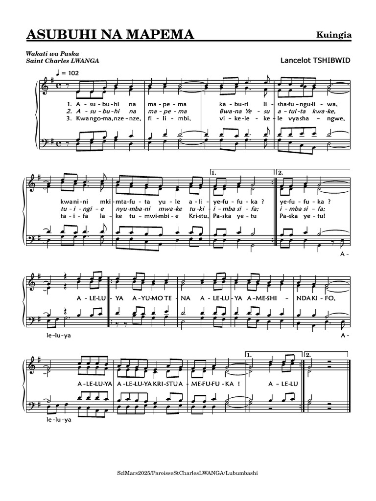 Asubuhi Na Mapema | PDF