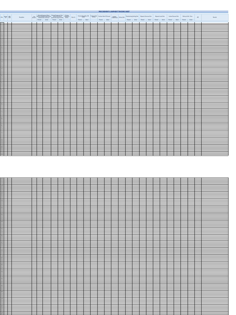 Procurement & Shipment Tracking Log | PDF | Specification (Technical Standard) | Business