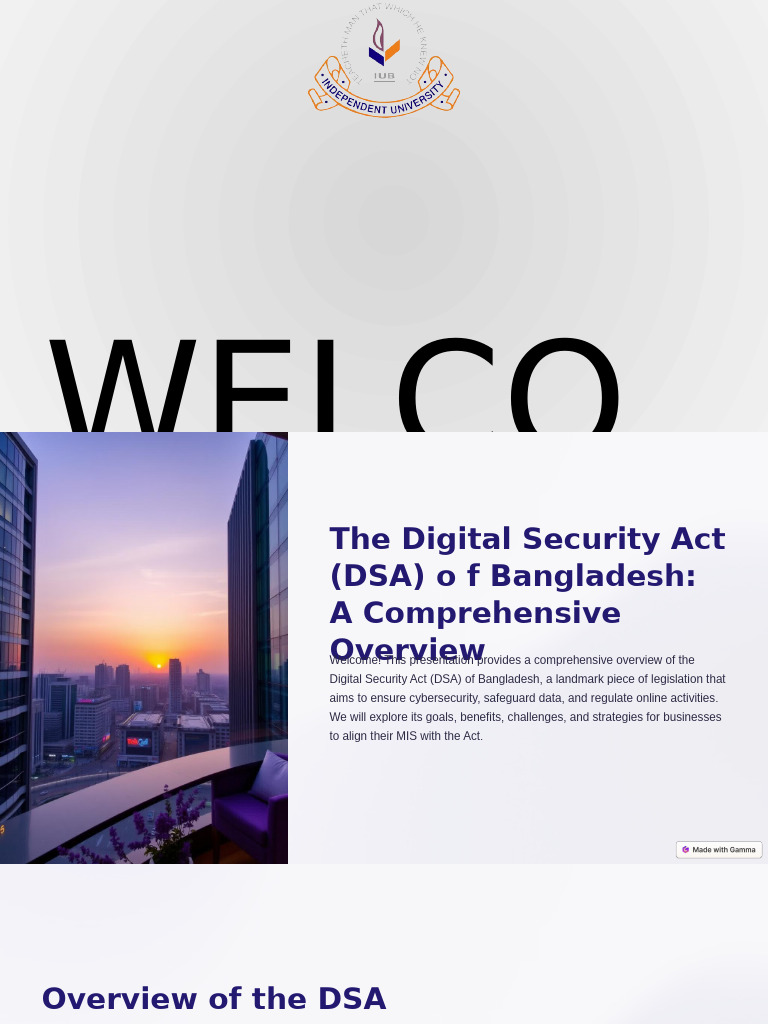 The-Digital-Security-Act-DSA-of-Bangladesh-A-Comprehensive-Overview (1) | PDF | Security ...