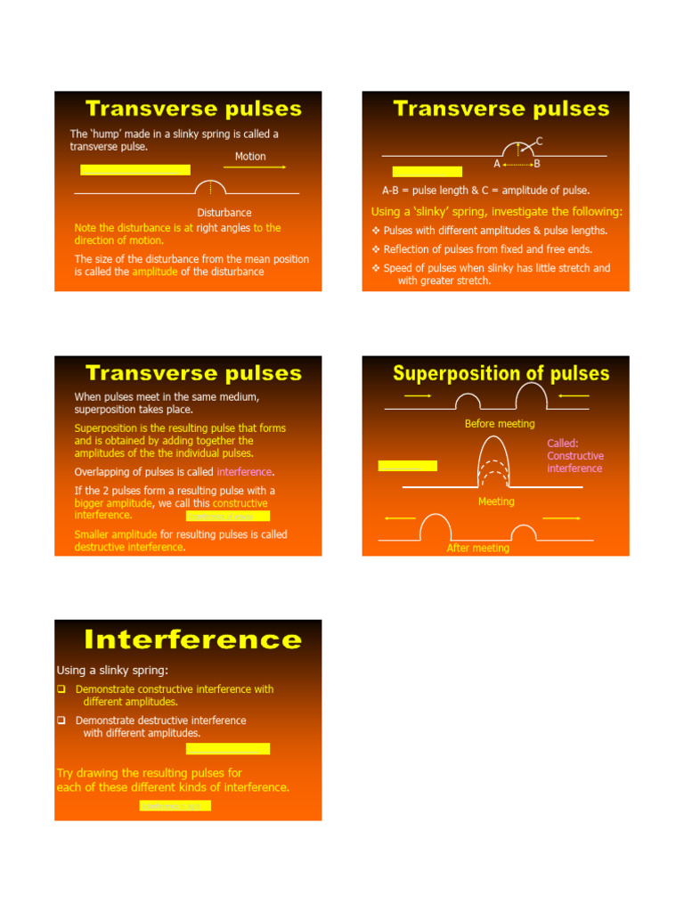 Unit 1 - Transverse-Pulses | PDF | Waves | Mechanics