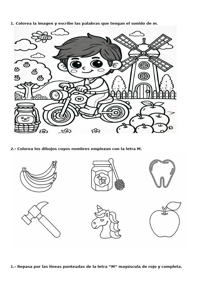 Actividades educativas con la letra M | PDF