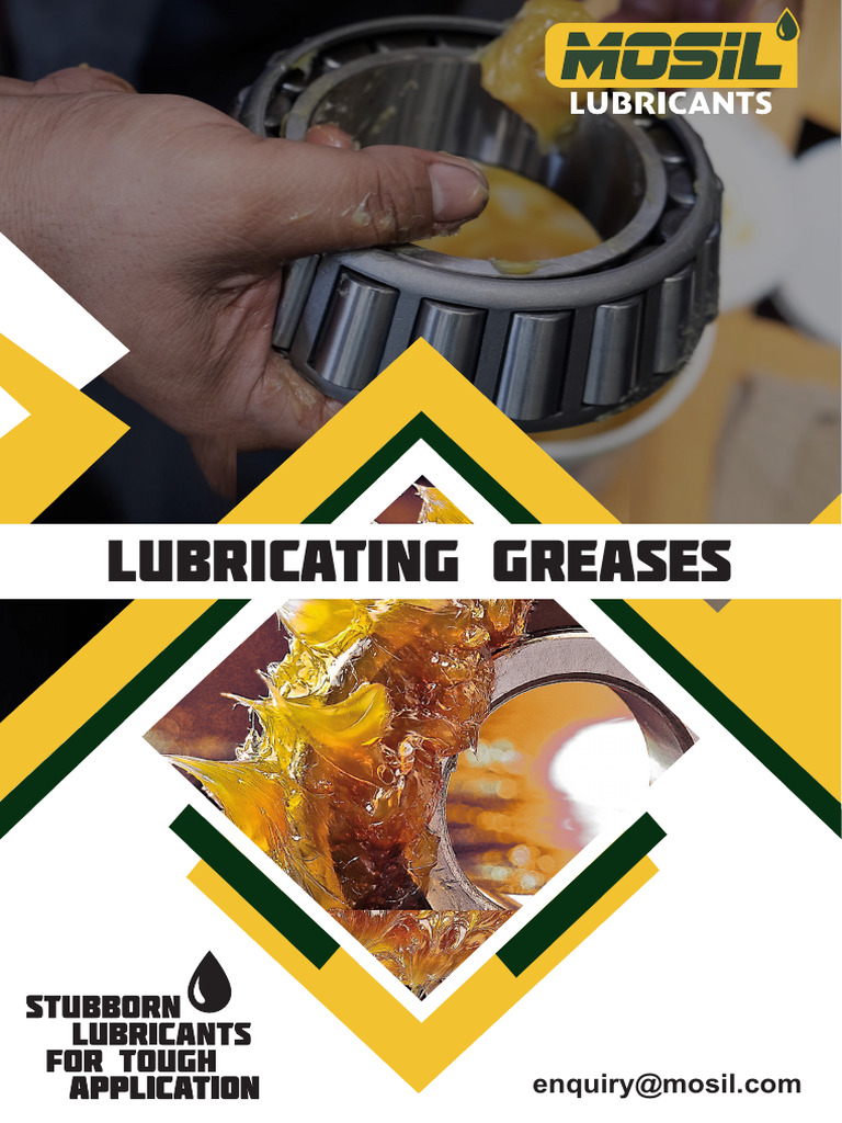 MOSIL Lubricating Greases | PDF | Bearing (Mechanical) | Lubricant