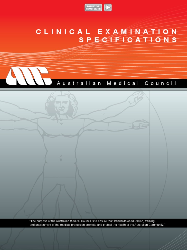 Clinical Examination Spec Booklet | PDF | Physical Examination | Test ...